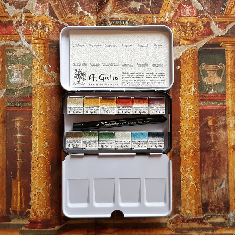 A. Gallo Naturale I - Handmade Watercolor Set – Soho-Art-Materials.com